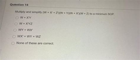 Solved Response Question 13 The Decimal Minterm For Chegg Com