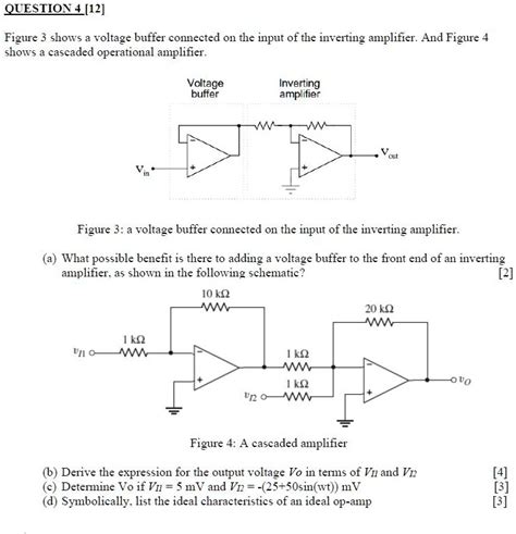 question 4 [12] figure 3 shows a voltage buffer connected on the input
