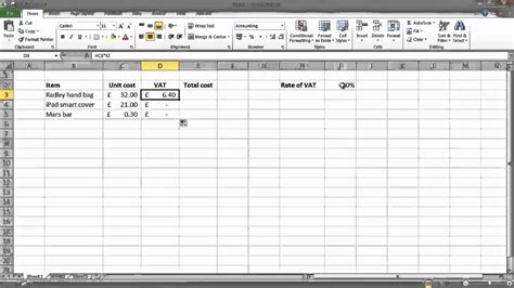 Relative And Absolute Cell Referencing In Microsoft Excel Youtube