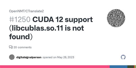 Cuda Support Libcublas So Is Not Found Issue Opennmt Ctranslate Github