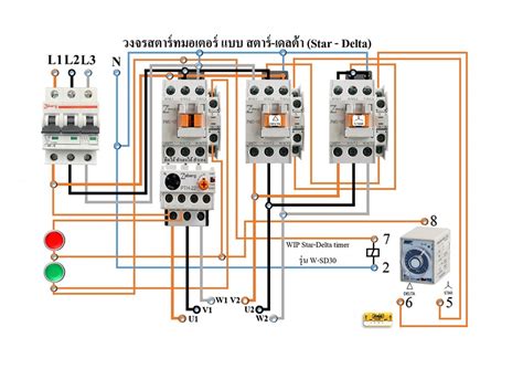 คิดได้ ทำเองได้ วงจรสตาร์ทมอเตอร์ แบบ สตาร์ เดลต้า 📌
