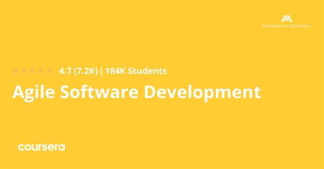 Agile Software Development Coursera