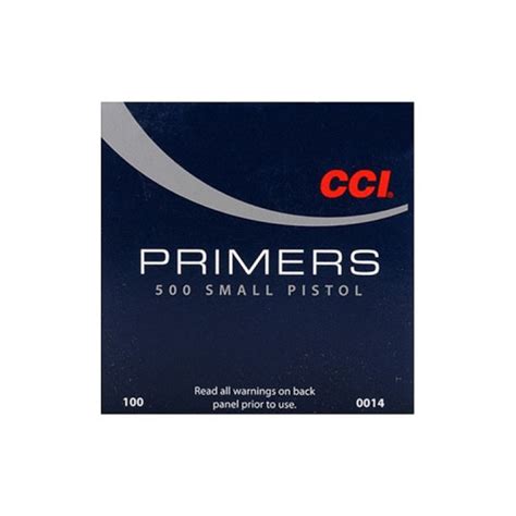 Cci Small Pistol Primers No 500 1 000 Count Reloading Unlimited