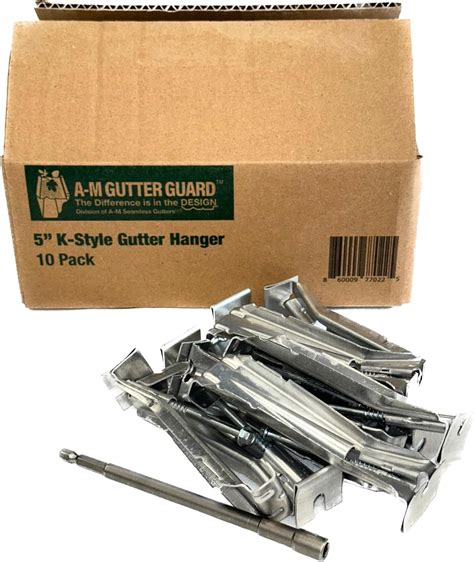 A M Gutter Guard K Style Gutter Hangers Heavy Duty Hidden Rain