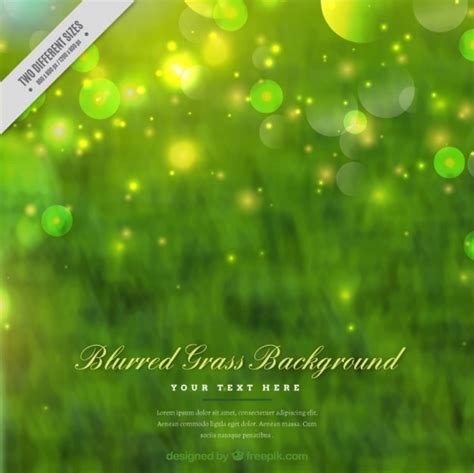 Blurred Grass Background Free Vector