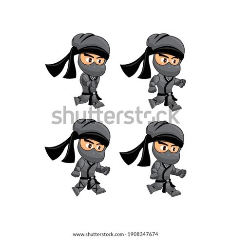 Ninja Game Sprites Suitable For Side Scrolling Action And Adventure Game