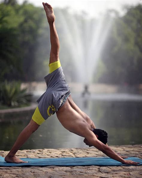 64 Likes 6 Comments Lakshya Chauhan Yogawithlakshya On Instagram “eka Pada Adho Mukha