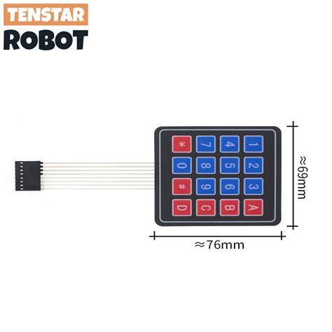 1x4 4x4 4x5 Keypad Keyboard Touch Button Switch Matrix Array Waterproof