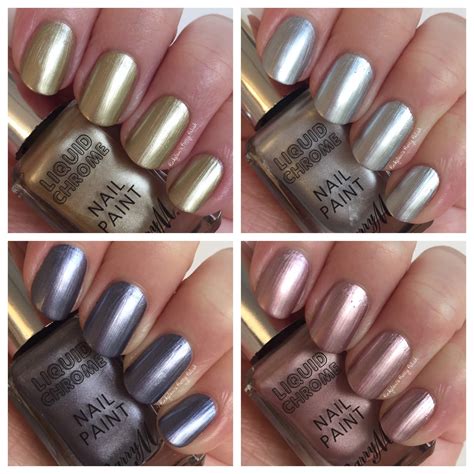 Pinkglows Pretty Polish Uk Nail Art Blog Barry M Liquid Chrome