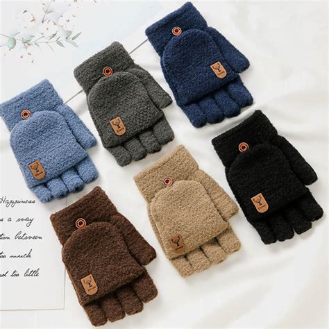 11 핑거리스 니트 파스텔 벙어리 반장갑 터치 스마트폰 핸드폰 장갑 핑거홀 구멍뚫린 귀여운 손가락 니트 손가락없는 운전용 중학생 고등학생 친구선물 겨울 손가락뚫린 에이블리