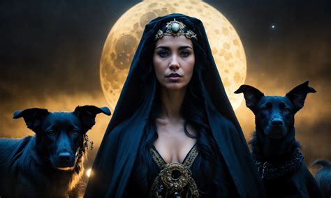 Lexica Greek Mythology Goddess Hecate In The Underworld Black Hair