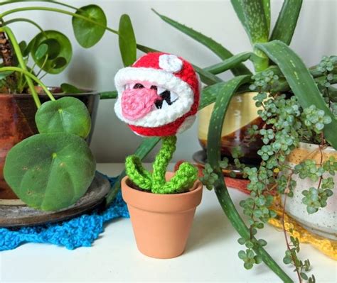 Amigurumi Piranha Plant From Super Mario Crochet Free Pattern Step By