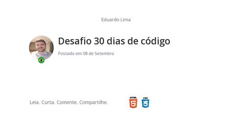 Desafio 30 Dias De Código