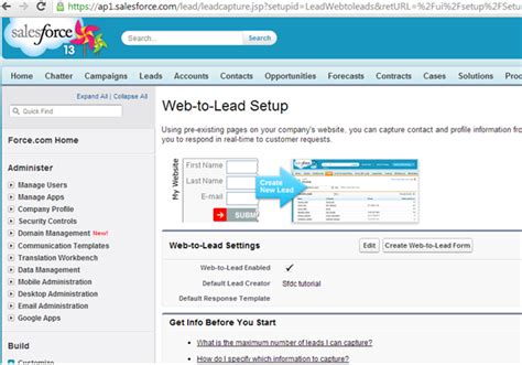 Learn How To Create A Perfect Salesforce Web To Lead Form