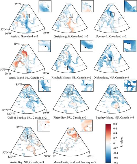 Spatial Correlations Between Sic Summer And Algal Growth Anomalies Sic
