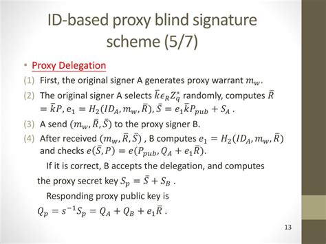 Ppt A New Identity Based Proxy Blind Signature Scheme Powerpoint
