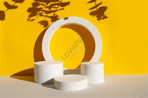 회색 및 노란색 질감 배경 사진에 최소한의 현대 제품 디스플레이 사진 무료 다운로드 Lovepik