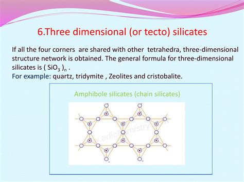 Silicates Classification Of Silicates Zeolitesapplication Of Zeolites