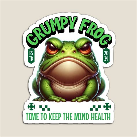 Kira Grumpy Frog Sticker 4660 Hot Trending Vinyl Stickers