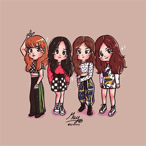 Hình Nền Blackpink Chibi Tuyệt đẹp