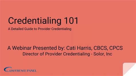 Credentialing 101 A Detailed Guide To Provider Credentialing Save 10 Healthcpti Youtube