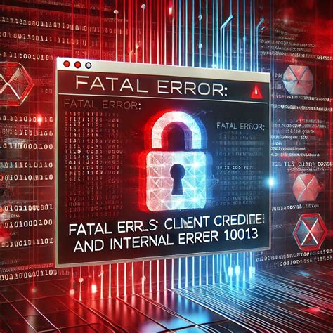 Fatal Error Tls Client Credential And Internal Error 10013