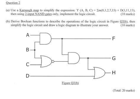 Solved A Use A Karnaugh Map To Simplify The Expression