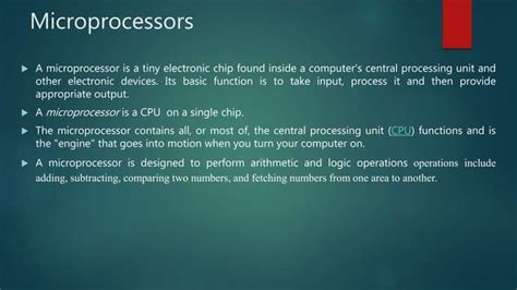 Microprocessor PPT