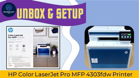 Hp Color Laserjet Pro Mfp Fdw Printer Unbox Setup Connect To Network