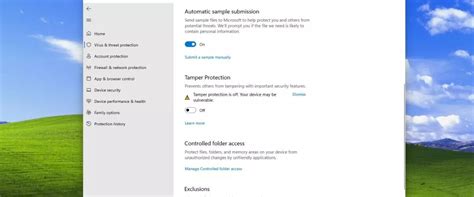 روش غیر فعال کردن Tamper Protection در ویندوز 11 اعوجاج