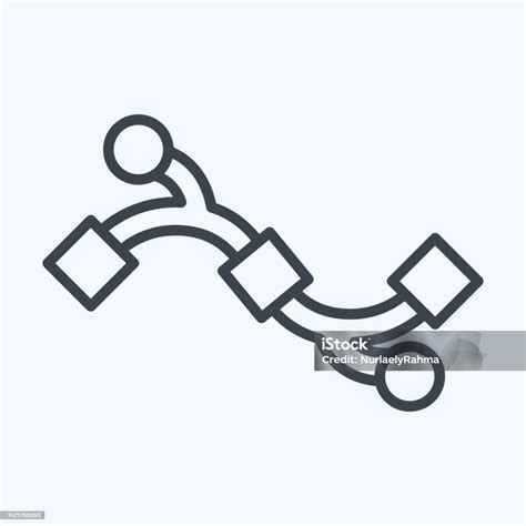 아이콘 베지어 곡선 그래픽 디자인 도구 기호와 관련이 있습니다 선 스타일 편집 가능한 간단한 디자인 간단한 그림 간단한 벡터 아이콘 곡선에 대한 스톡 벡터 아트 및 기타