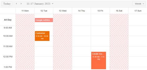 Scheduler Time Table Scheduler Docs Web Components For Javascript