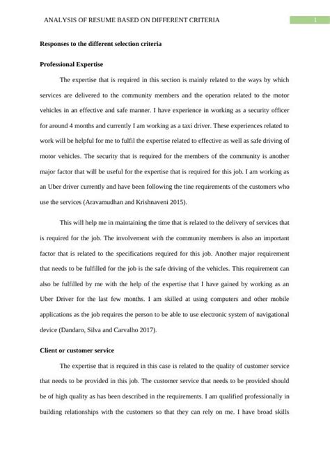 Resume Analysis Skills Evaluation For Job Requirements