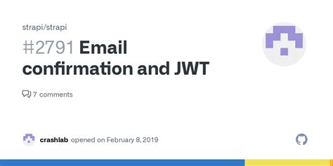 Email Confirmation And Jwt · Issue 2791 · Strapistrapi · Github