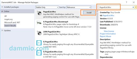 Aspnet Mvc Phần 15 Phân Trang Trong Aspnet Mvc Dammio