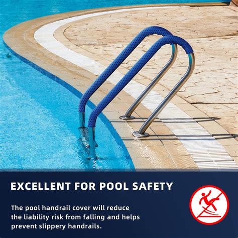 Neoprene Zippered Pool Handrail Cover 4 Feet Slip