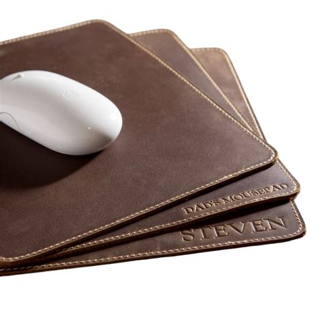 Personalized Leather Mouse Pad—a Monogrammed Mousepad Thatll Look