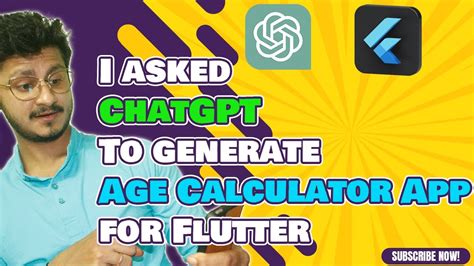 I Asked Chatgpt To Generate A Flutter App That Can Calculate Age Youtube