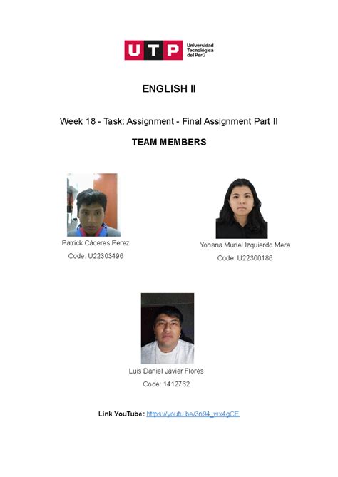 Week 18 Final Assignment Part Ii English Ii Week 18 Task Assignment Final Assignment
