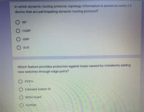 solved in which dynamic routing protocol topology