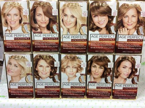 L Oreal Excellence Age Perfect Hair Color Chart Infoupdate Org
