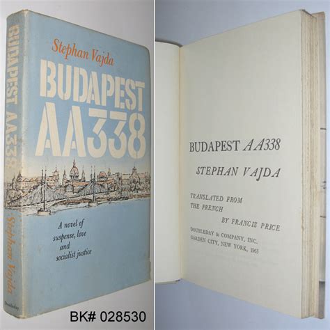 Budapest Aa338 By Vajda Stephan Vg Hard Cover 1963 First Edition