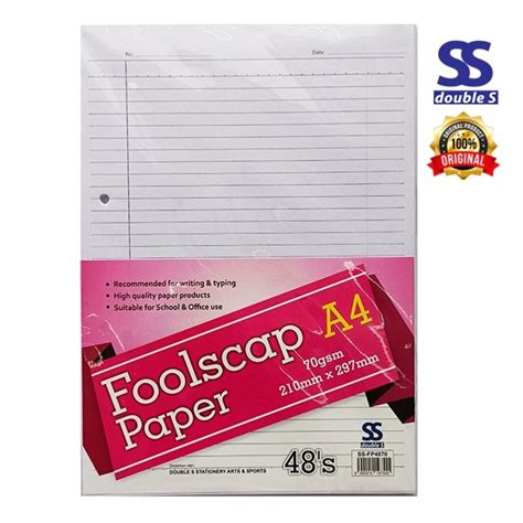 Ten Q Exam Sheet Double S Foolscap Paper Kertas Kajang A4 80gsm 40