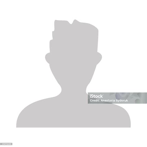 소셜 미디어 프로필 아이콘 화면 보호기 및 템플릿으로 적합합니다 회색조의 벡터 평면 그림입니다 아바타 사용자 프로필 사람 아이콘