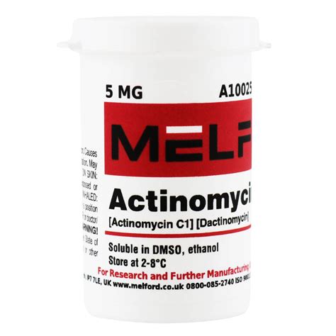 A10025 0005 Actinomycin D Actinomycin C1 Dactinomycin 5 Milligrams