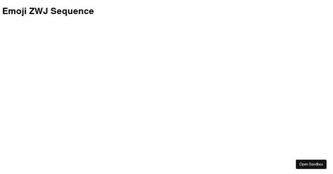 Emoji Zwj Sequence Codesandbox