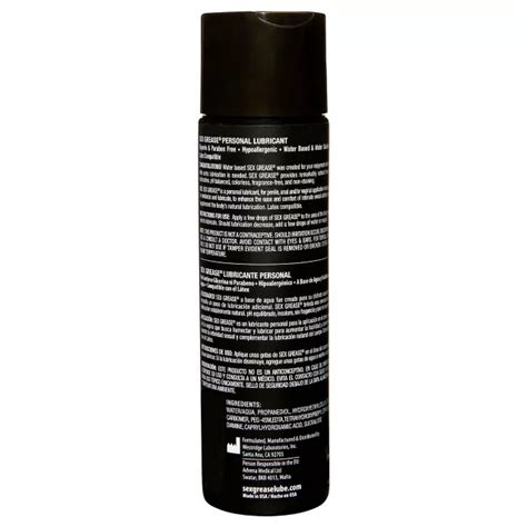 Sex Grease Water Based Lube 85 Oz Spencers