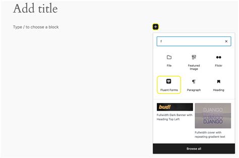 How To Embed Your Wordpress Forms Directly In Gutenberg Layout Fluent