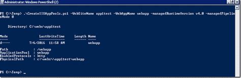 Create Web Apps And Application Pools In IIS With PowerShell 4sysops