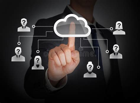 Cloud Computing Social Network Stock Illustration Illustration Of